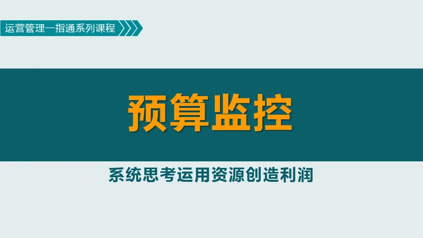 预算管理:如何监控预算执行状态