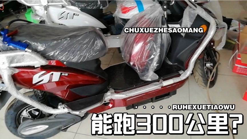 据说能跑300公里?二轮电动自行车!