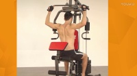 家用单人站多功能组合力量综合训练器 悦动健身器材使用教程