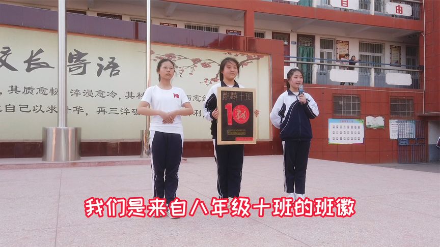 班徽设计大赛实况展示25:八10班班徽设计