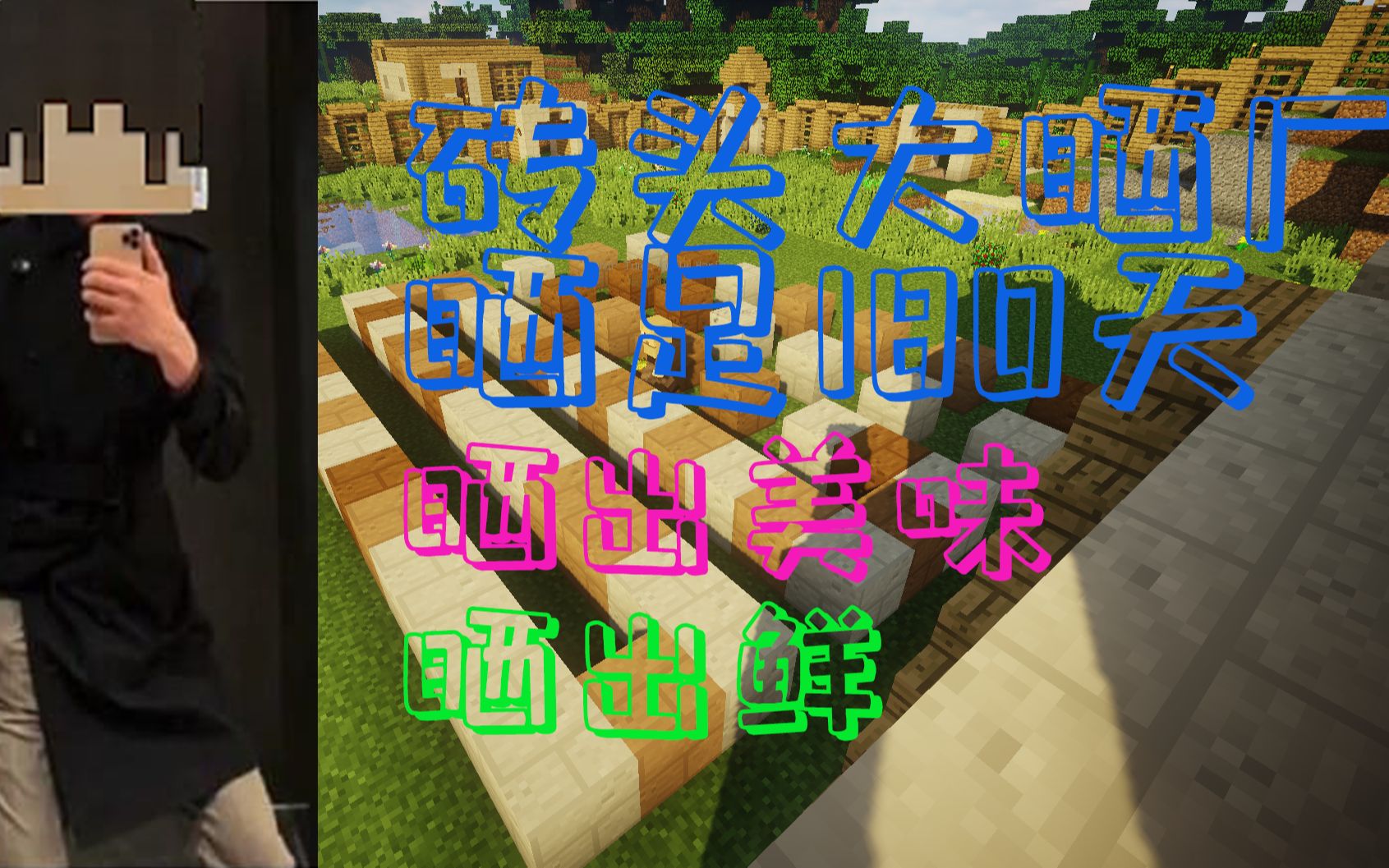 【我的世界】人类高质量史蒂夫生存 2 建成砖头大晒厂_我的世界_实况...