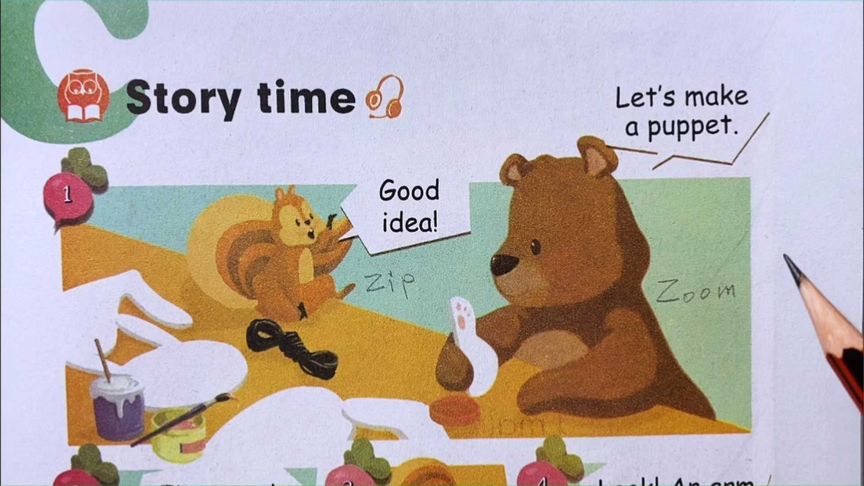 三年级英语(上册)第31页 Story time 英语绘本故事