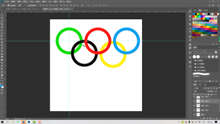 ps教程五环的制作