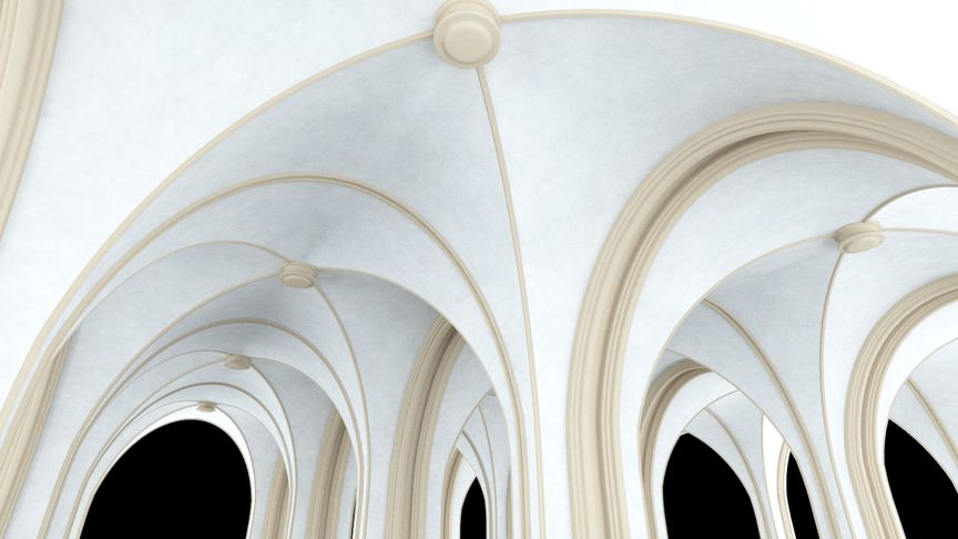 小亮老师讲解3dsmax基础教程,扫描修改器制作室内拱顶模型