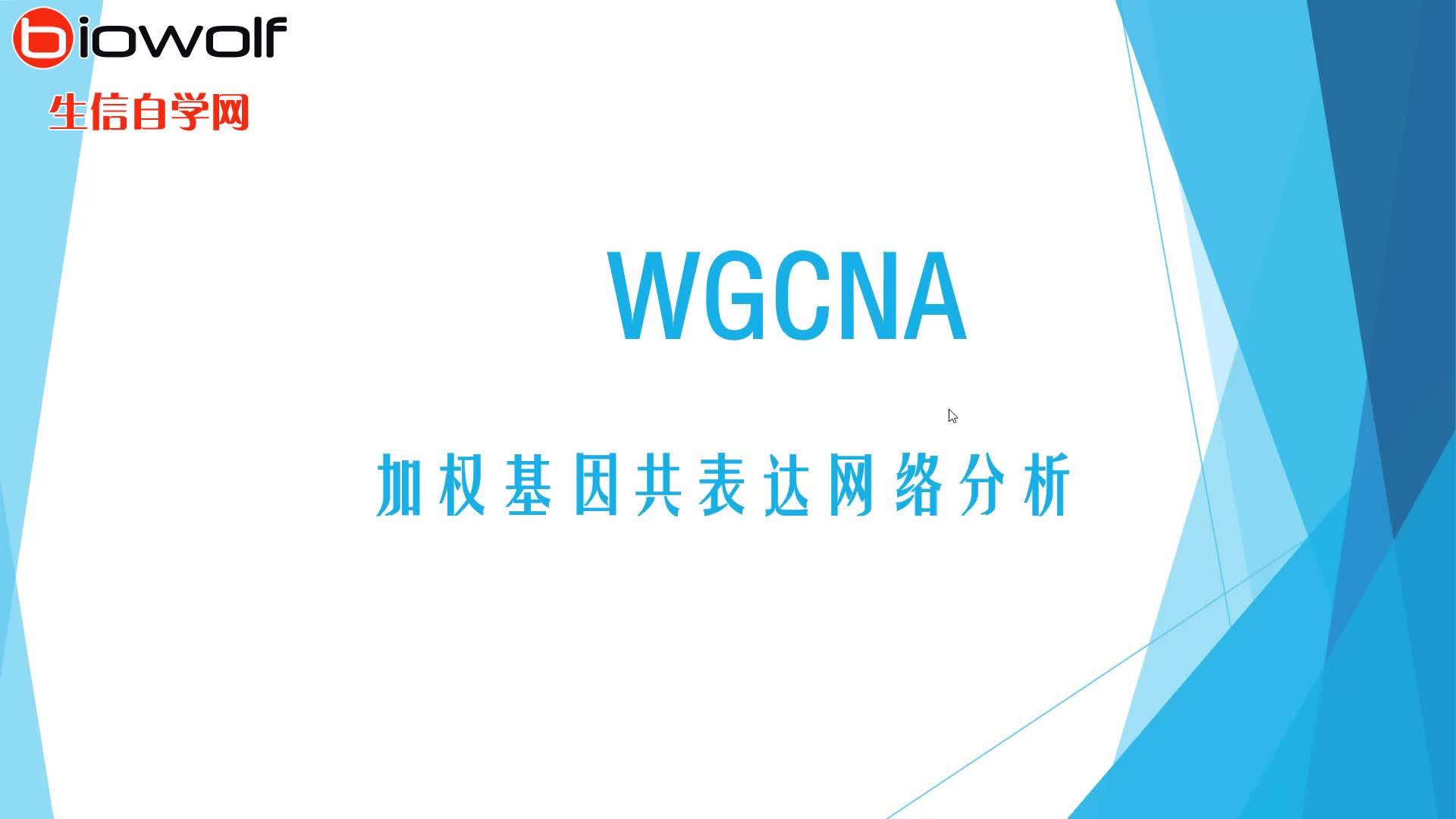 【生信自学网】-课程试学-WGCNA分析生信课程