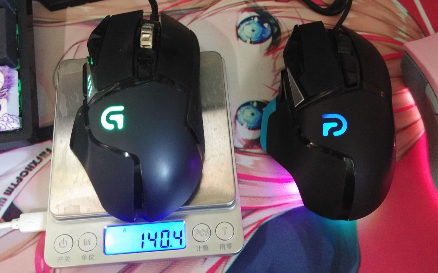 看看Logitech罗技G502和logistics物流牌罗技G502的对照后面有一期...