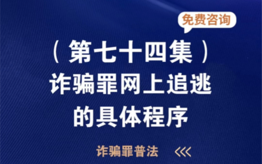 诈骗罪网上诈骗罪网上追逃的具体程序网上追逃的具体程序网逃人员...