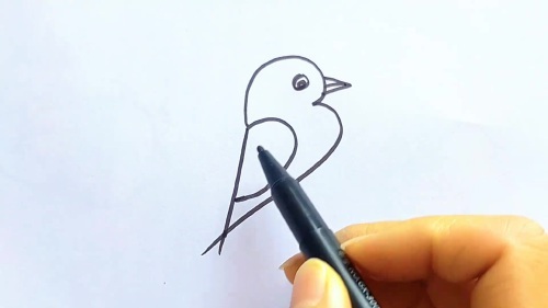 3754. 小鸟怎么画?创意简笔画,少儿创意美术,小鸟简笔画