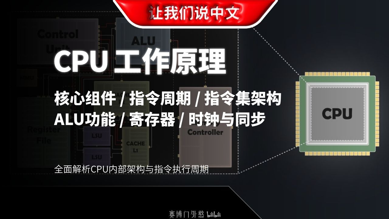 ...动画带你真正理解CPU的取指、译码、执行全过程 | 核心组件 / 指令...