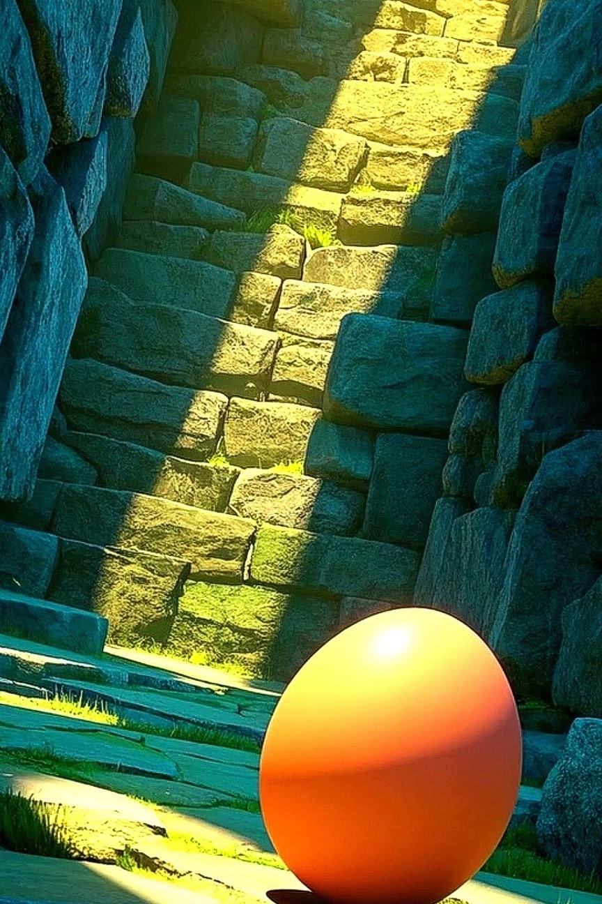 蛋仔动漫,圆滚滚误入迷宫,靠滚动撞出新路线