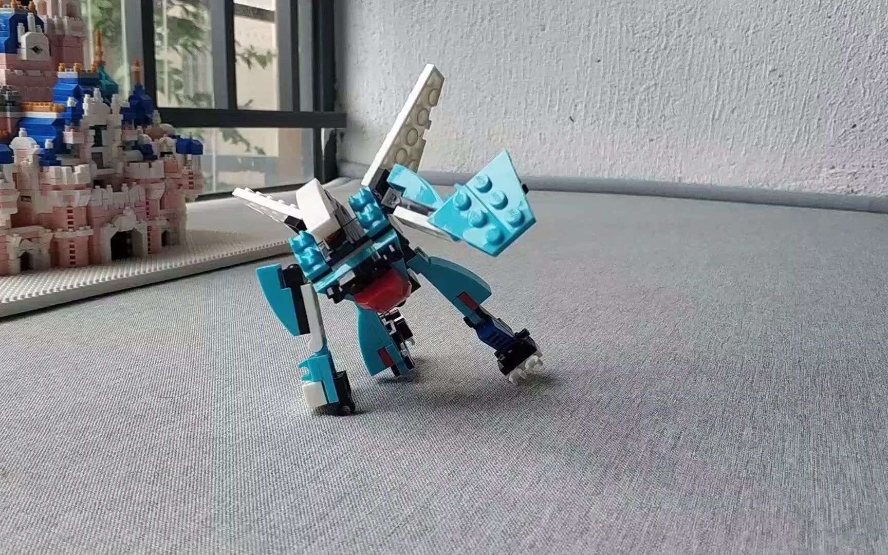 机器人积木拼装玩具动画