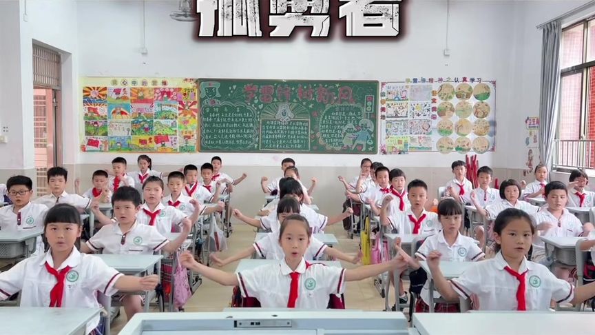 《孤勇者》课桌舞完整版🥳#记录校园时光 #课桌舞 #孤勇者