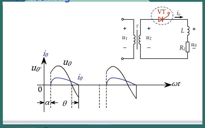 002.单相半波可控整流电感性负载电路