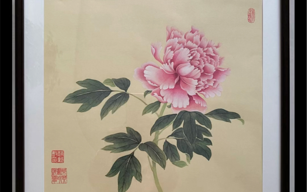 卡纸如何装框#工笔画#国画#画画#传统文化