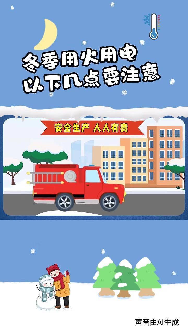 冬季用火用电,以下几点要注意