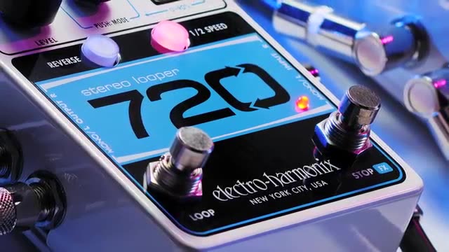 非常适合练习和现场表演的EHX 720 Stereo Looper效果器