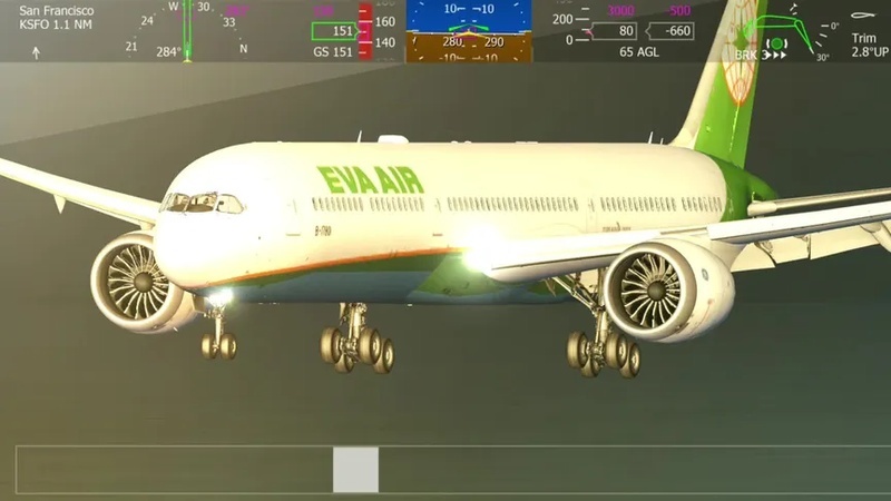 787 10长荣 模拟飞行 飞机模拟游戏 飞友日常 软着陆