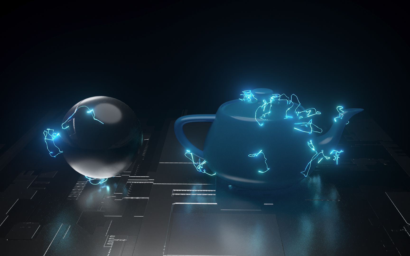 3dsmax tyflow自身放电效果
