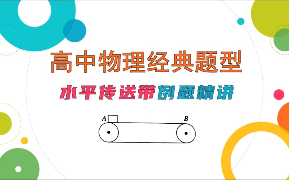 【高中物理提分法】传送带问题经典题型 水平传送带例题精讲