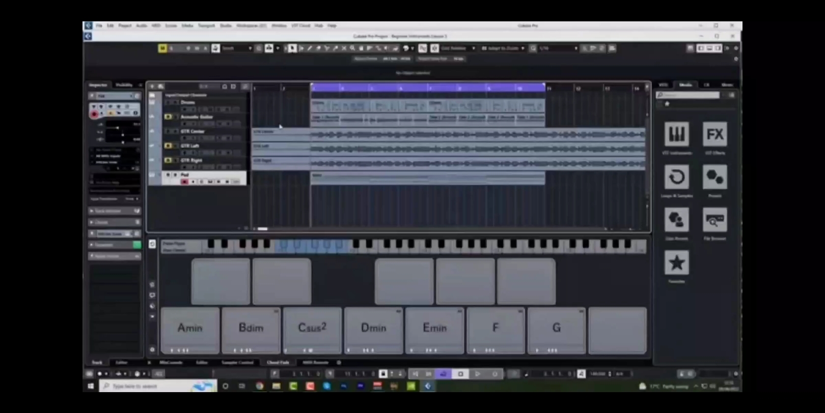 [油管搬运]用一首歌的时间学会如何使用cubase 12 05