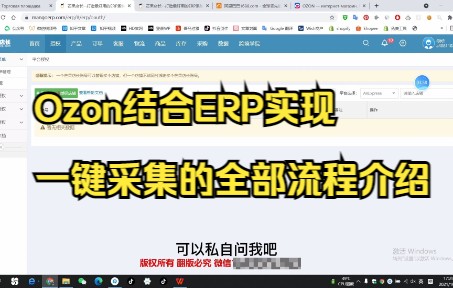 Ozon结合ERP实现一键采集的全部流程介绍