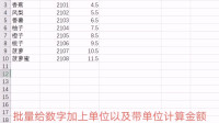 Excel技巧 批量给数字加单位和计算带单位金额,技巧就是这么方便