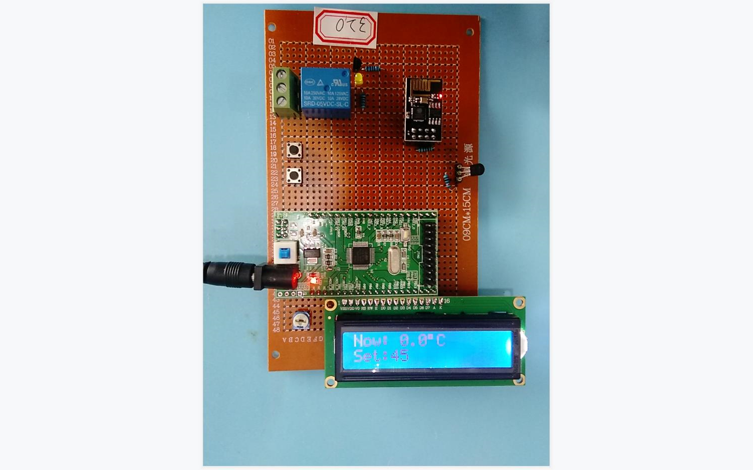 ...恒温箱热水器系统设计+wifi手机APP定时设计DIY开发板套件19-320