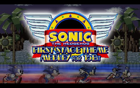 SONIC FIRST STAGE THEME MEDLEY for 16Bit(Genesis)