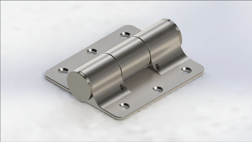 solidworks门合页实例教程1.1合页1