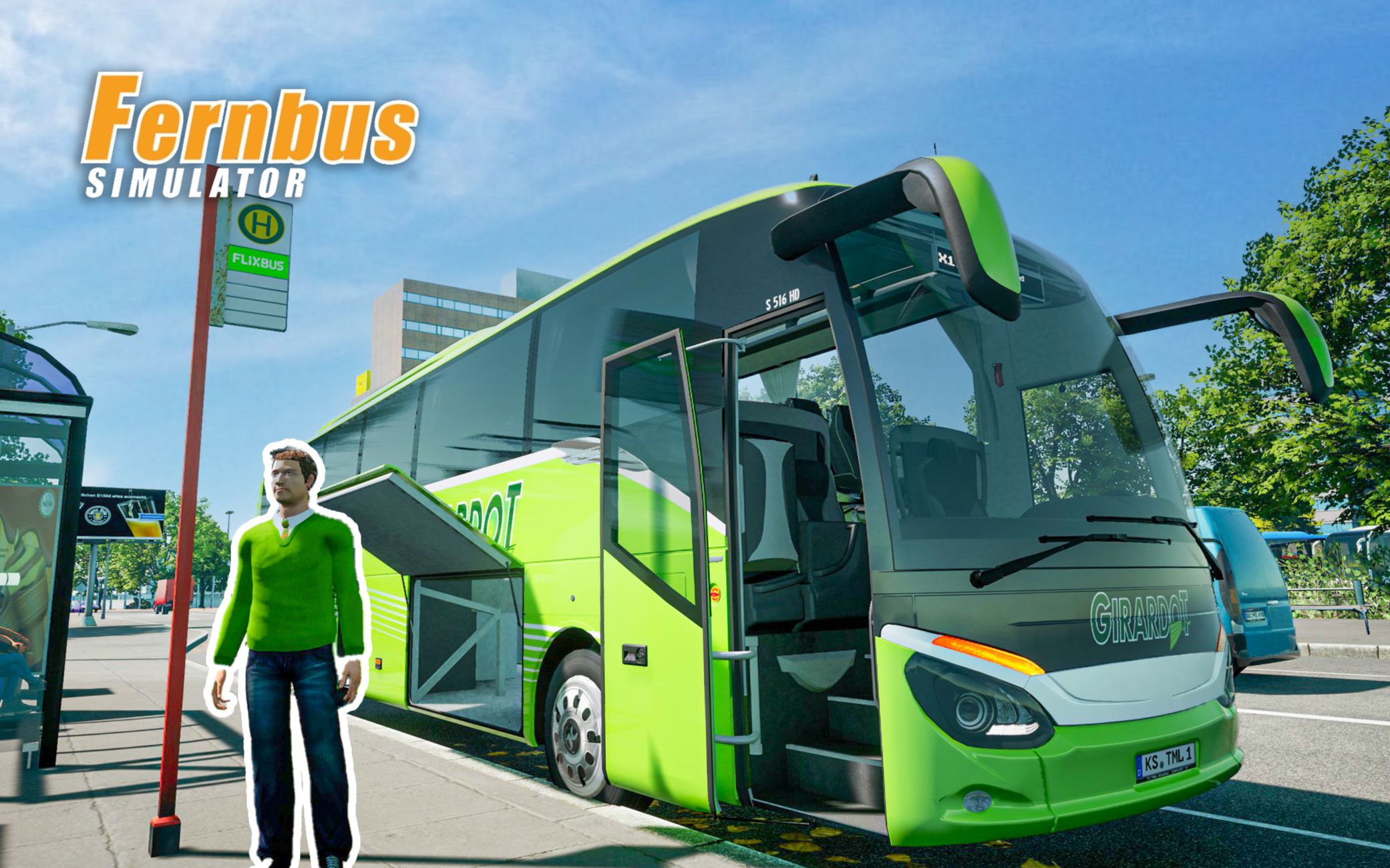 清新的哥伦比亚涂装 驾驶516HD前往多特蒙德 | 长途客车模拟-德国 #6|...