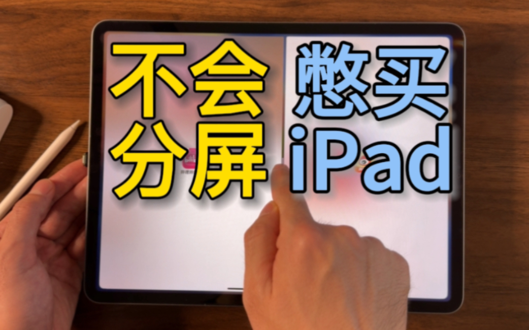 【iPad分屏】爸妈都能看懂的保姆级教程!feat.双分屏/三分屏/应用内...