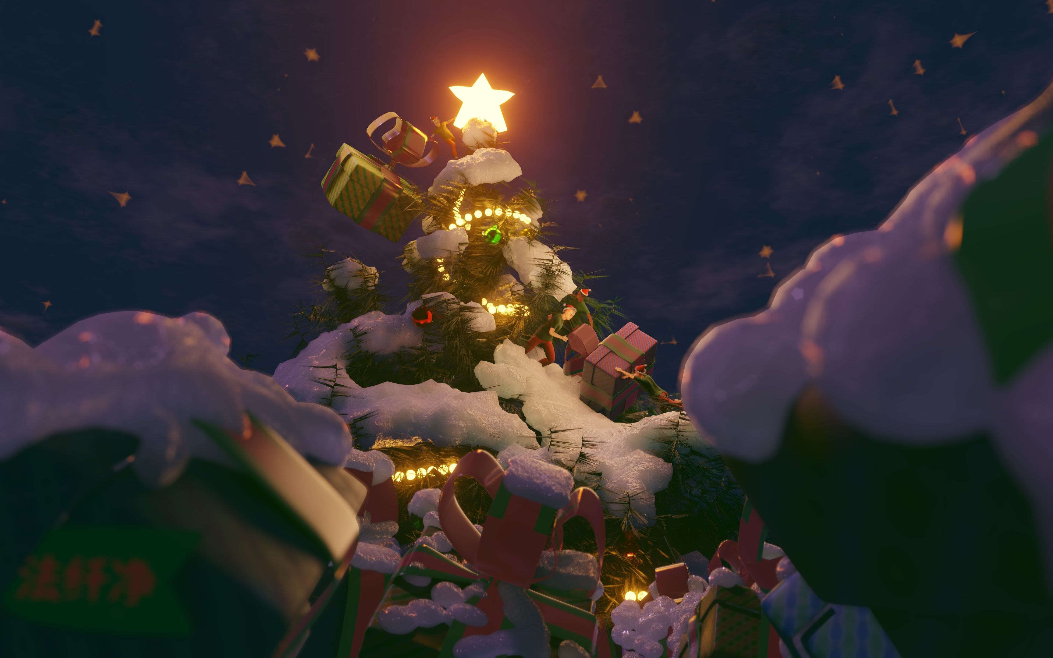 【Blender个人作品分享】圣诞巨树 2020年最后一个视频