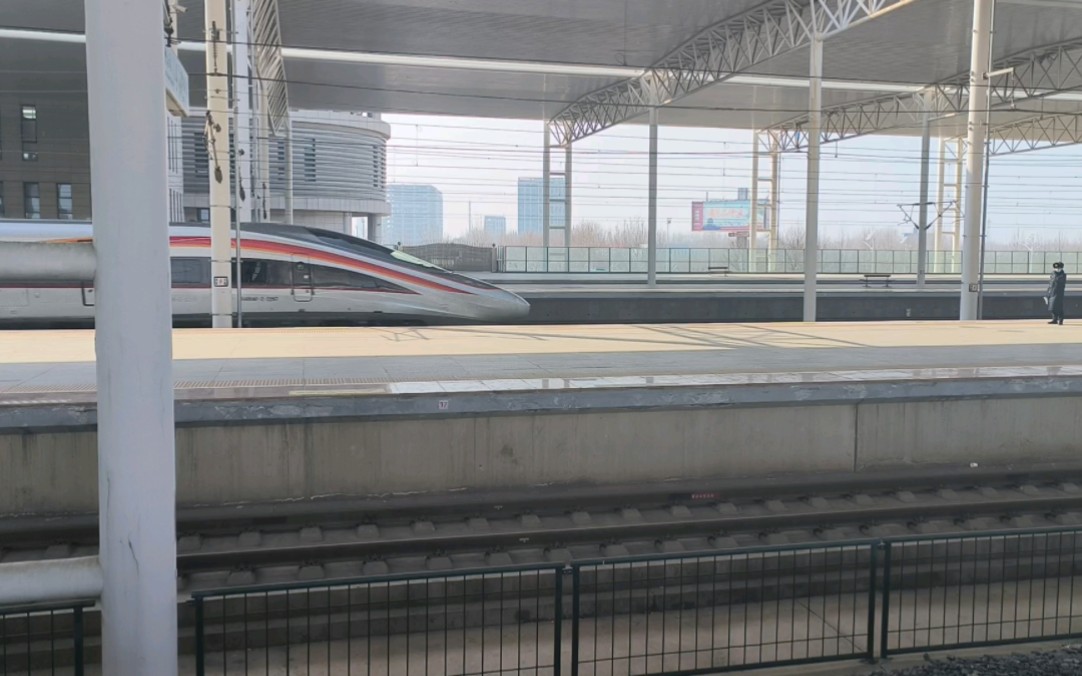 G302(福州-北京南)通过德州东站 2024.3.3 车组号CR400AF-Z-2295和...