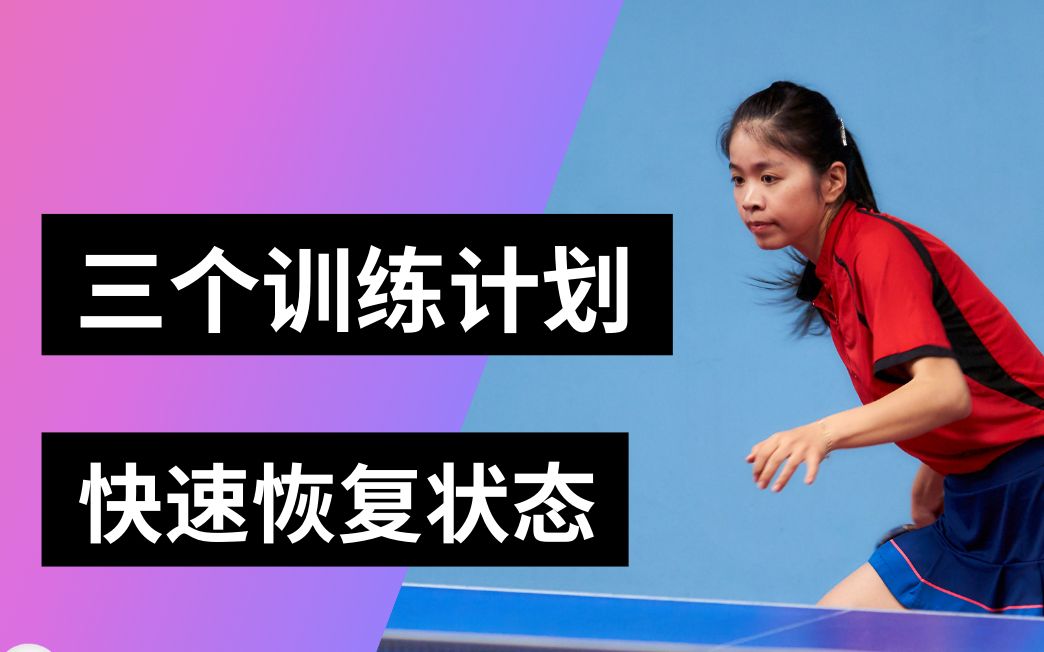 逃脱没状态?这三个训练计划能帮你快速找回状态!