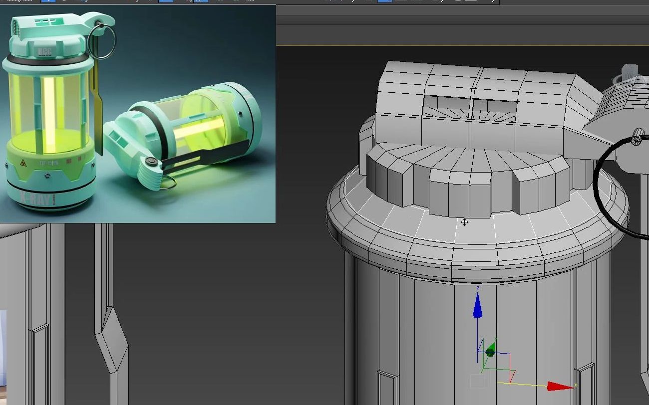 【3DMAX建模】模型细化,高模制作过程