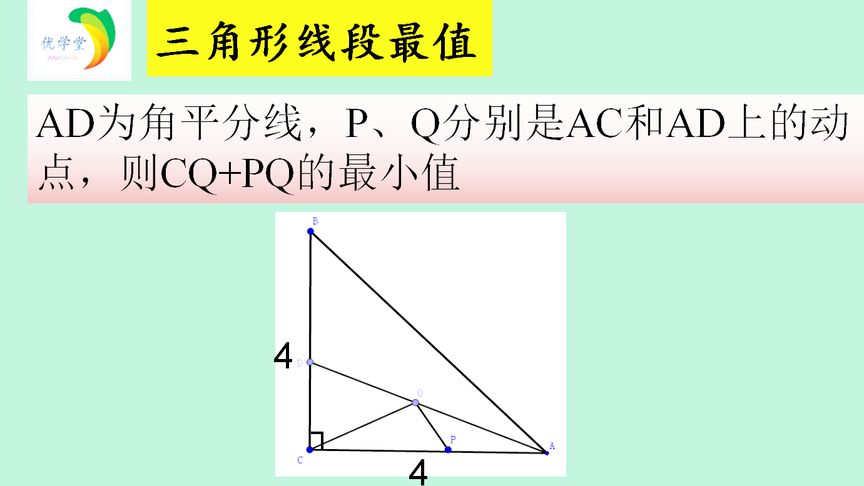 初二数学几何难点内容,求三角形中线段最值,中考倒计时突破训练