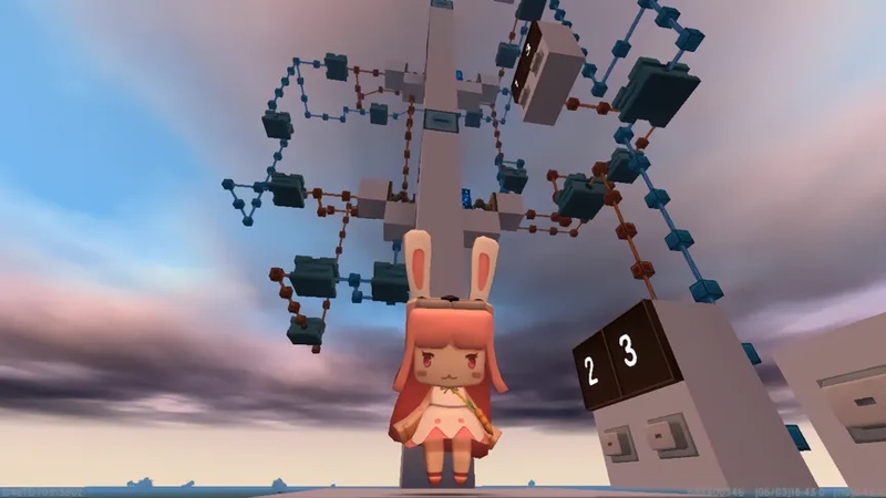 迷你世界兔美美:兔美美制作电梯