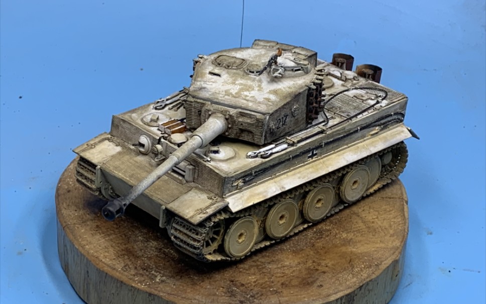 虎 I中期型 重型坦克1/35比例模型成品展示