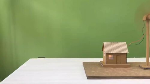 如何用纸板制作风力发电机的工作模型