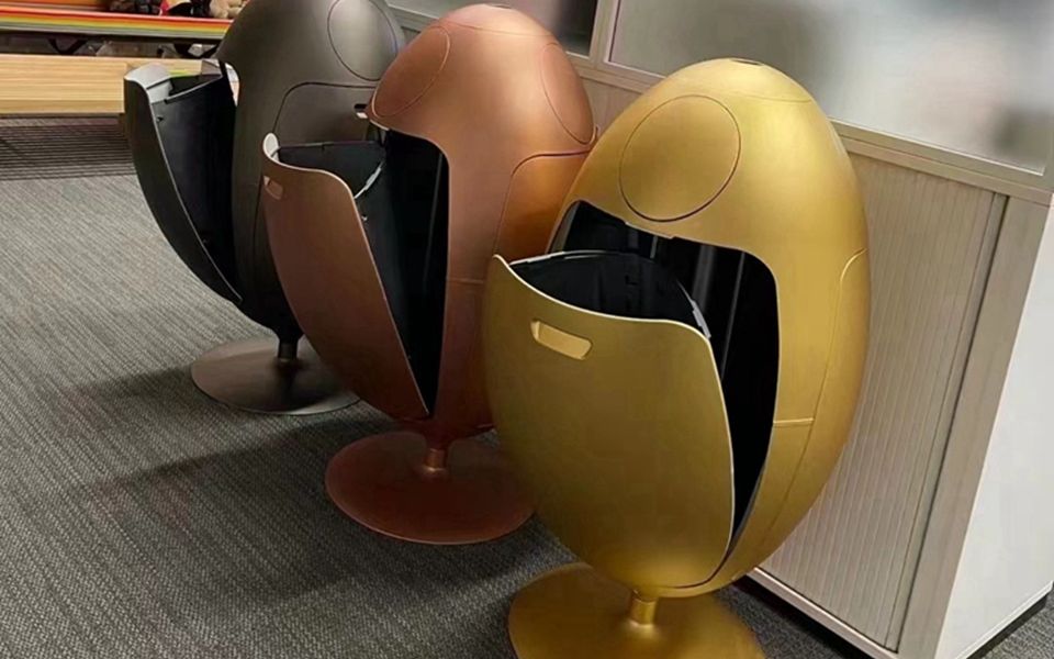 ...Design 未来感分类垃圾桶恐龙蛋创意落地环保收纳桶储物桶家居装饰