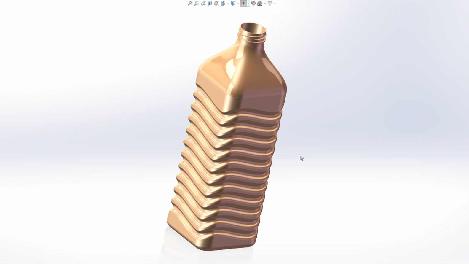 Solidworks实例教学,快速建模矿泉水瓶,难度不大,技巧满满,你学会了吗?