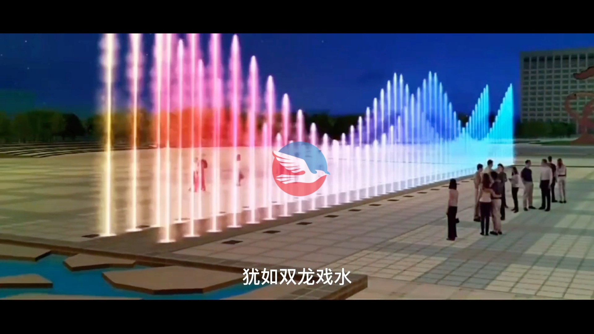音乐喷泉设计,水形设计动画表演,鸿阳喷泉公司,专业喷泉施工公司