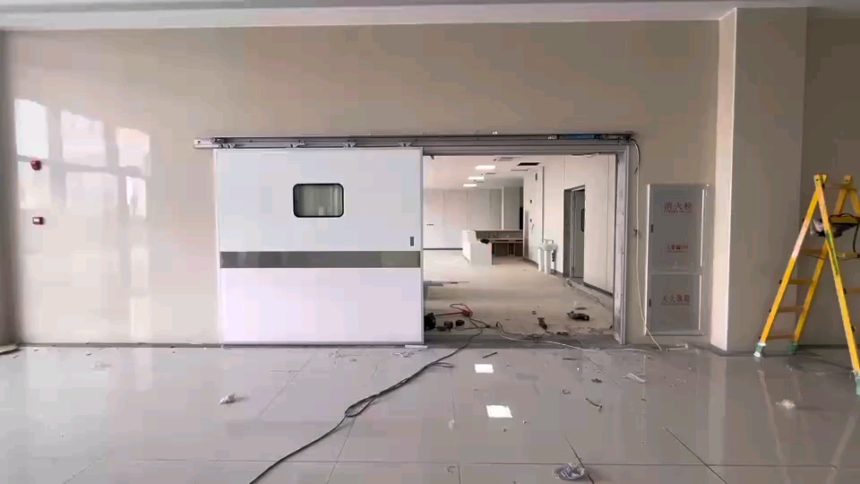 电动医用平移门安装案例