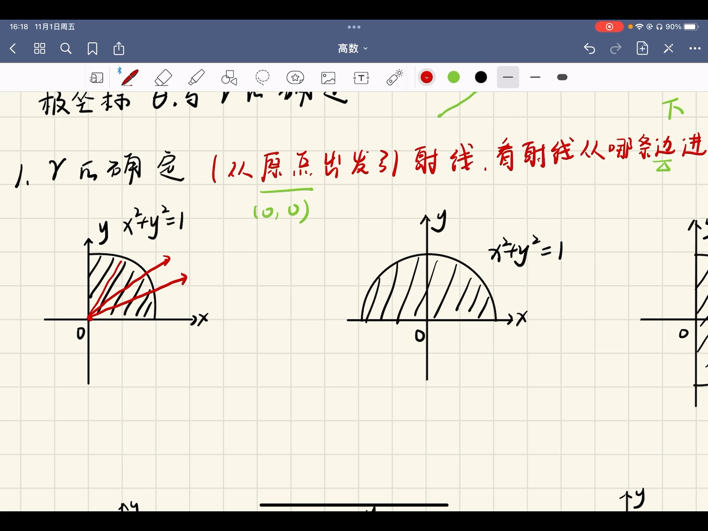 二重积分“极坐标”如何确定上下限