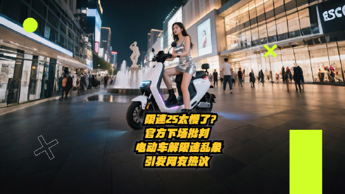 官方怒批电动车解限速!25码真不够用?网友炸锅吵翻了