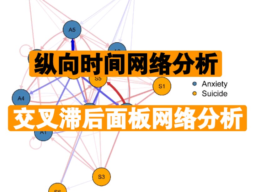 交叉滞后面板网络分析 纵向时间网络分析