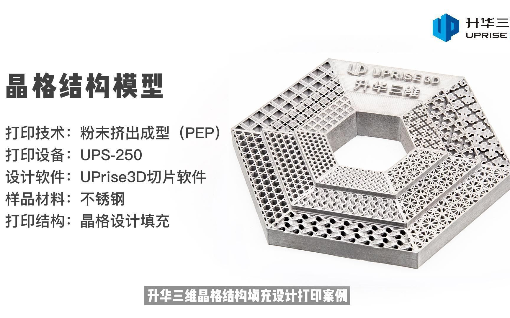 升华三维晶格结构填充设计打印案例