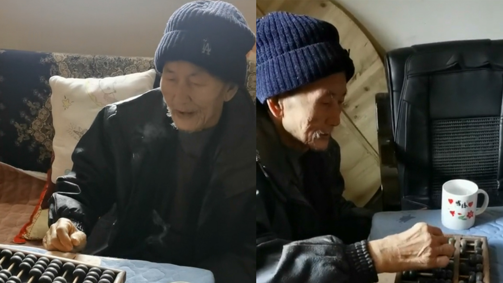 85岁爷爷说打算盘很容易,小伙不信试图上手:一听理论云里雾里