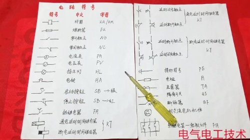 电工不识图纸,变身杂工,23个电气符号搞定电路!