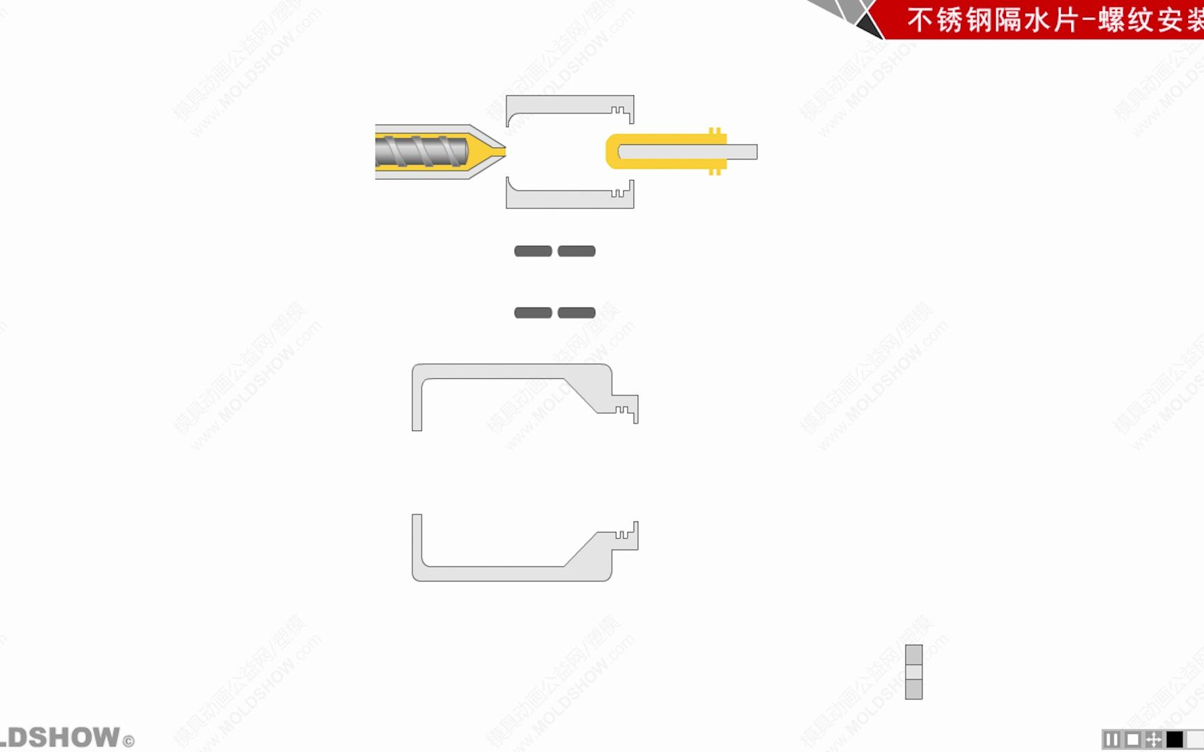 水平注射吹塑模